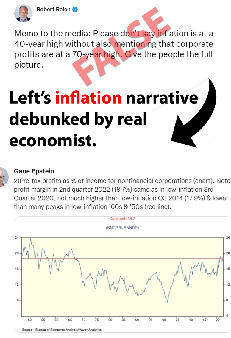 Left’s inflation narrative debunked by a real economist. – objectobot.com